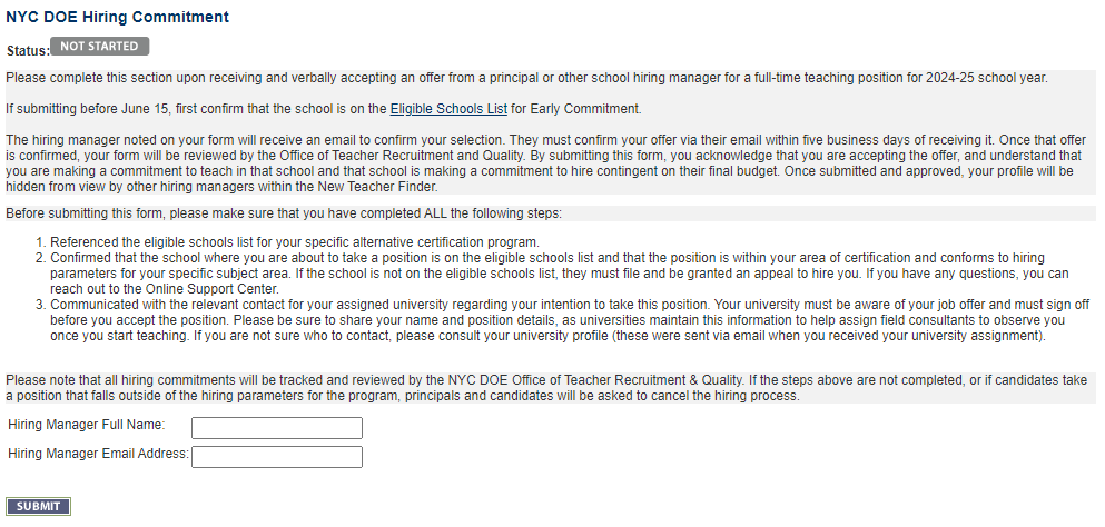 How to Make an Early Commitment – TeachNYC