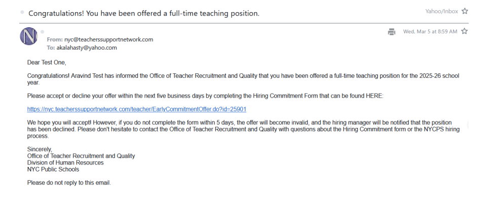 How to Make an Early Commitment – TeachNYC